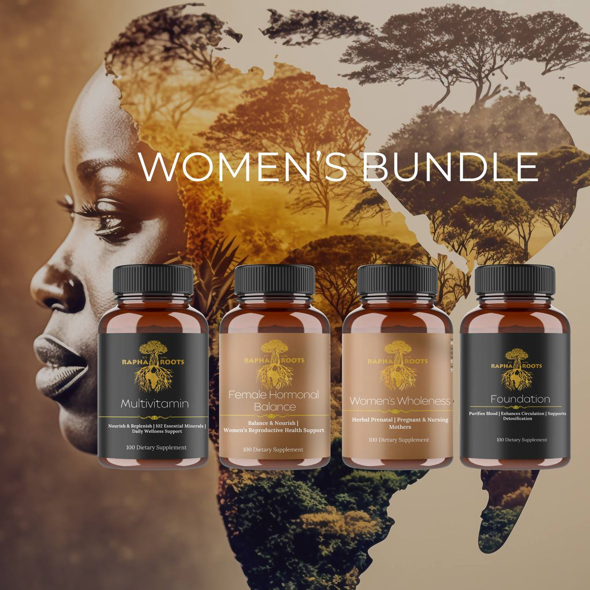 Herbal Women’s Health Bundle | Female Hormonal Health Pack – Rapha Roots